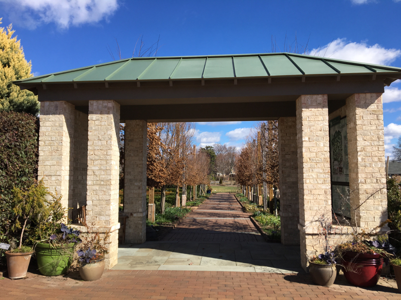 Brick-Column-garden-Gate-at-Ciener-Botanical - Pine Hall Brick