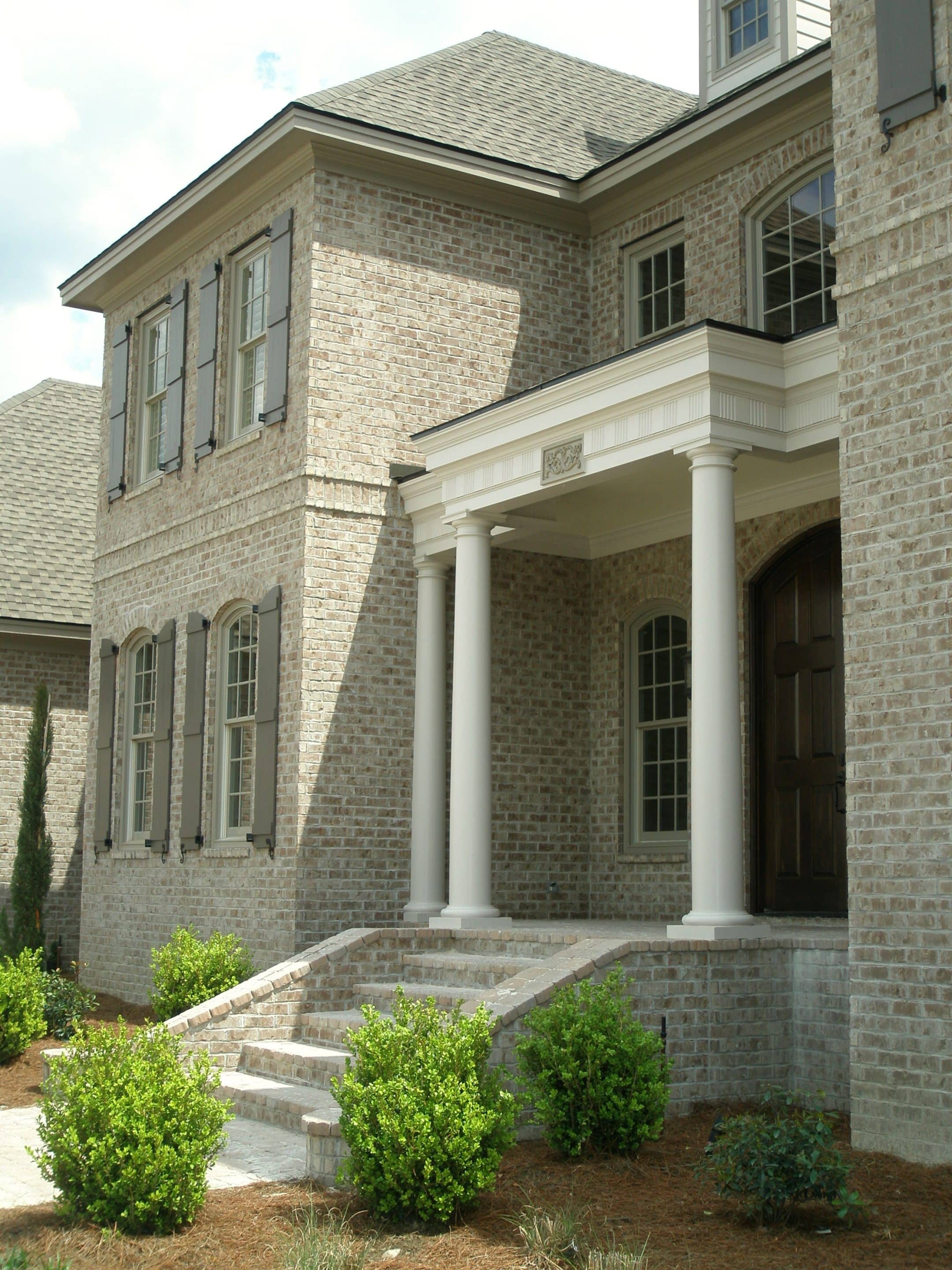 Brick Spanish Moss And Stone Reclaimed Natural Stone Triangle Wall